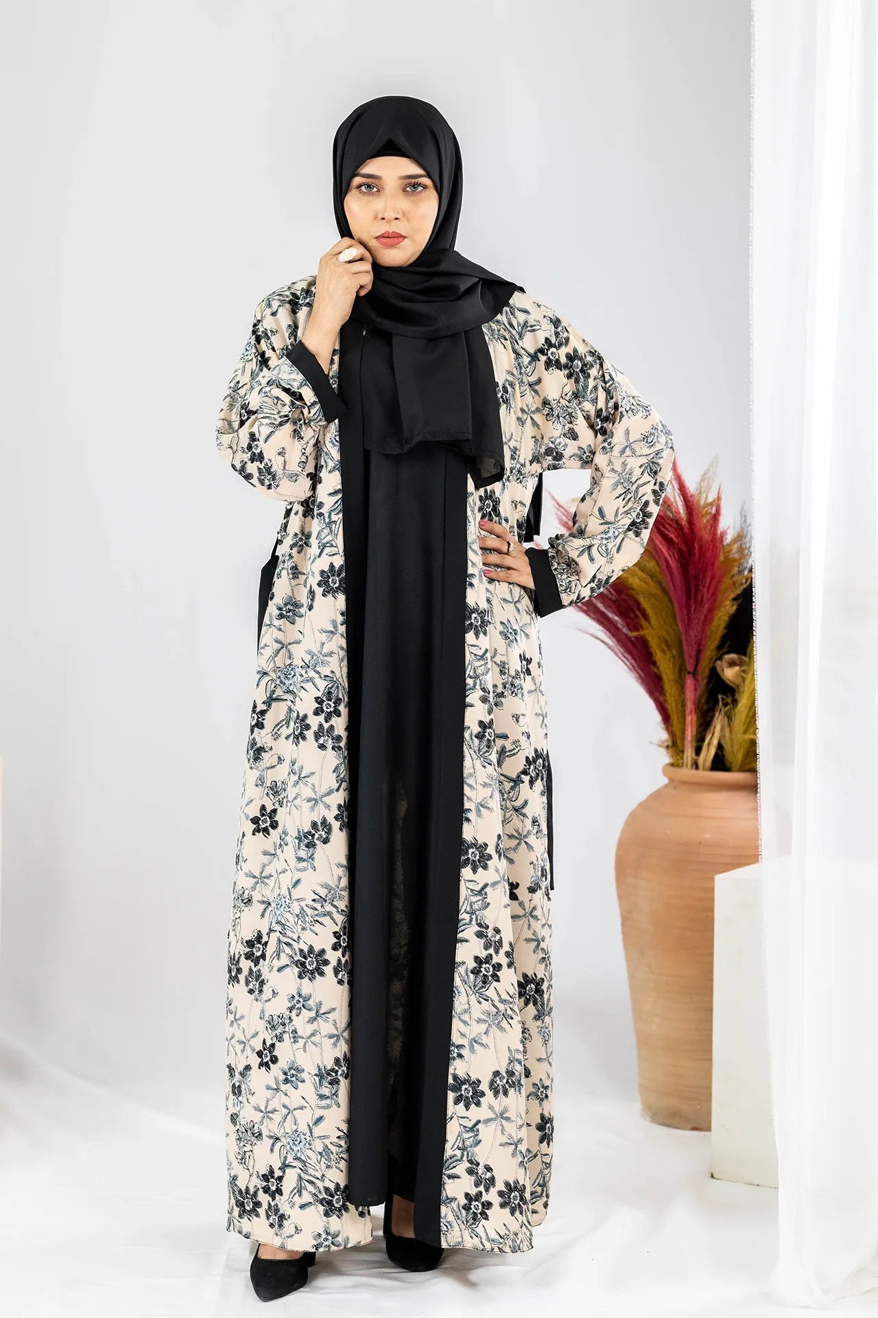 Bahaar - Luxe Floral Abaya – Jalbaab